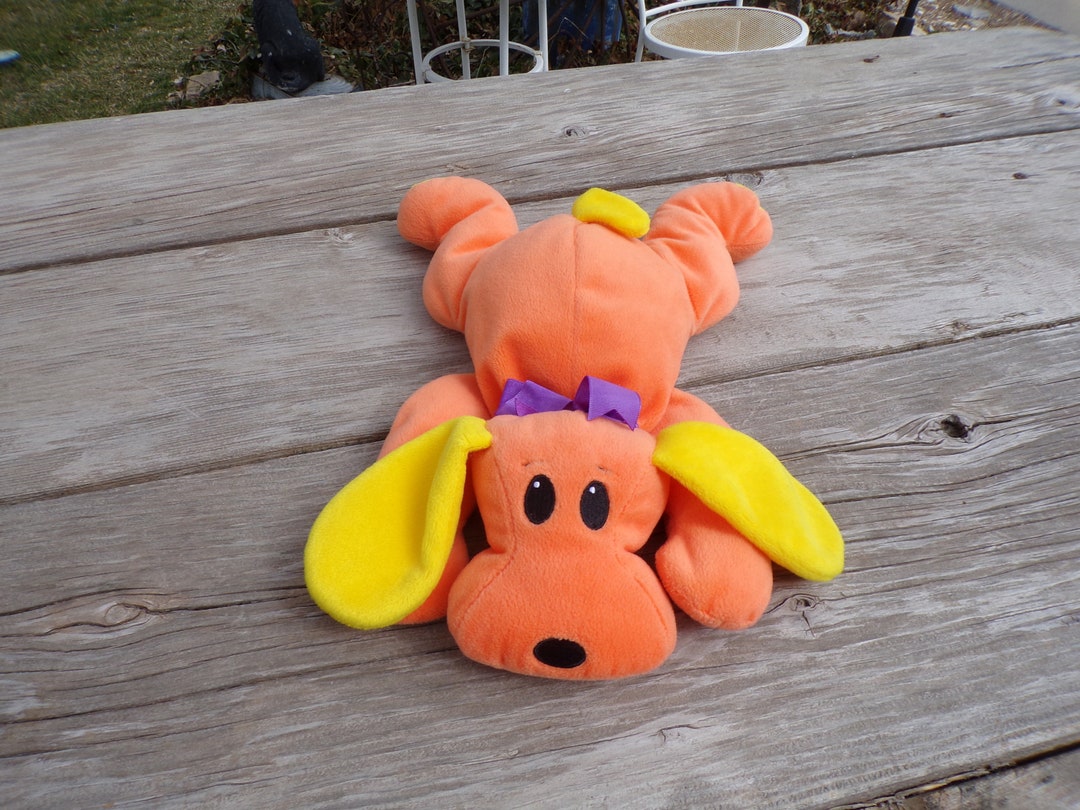 Ty Pillow Pals Woof Dog Vintage Plush Orange Yellow Puppy Plush Animal ...