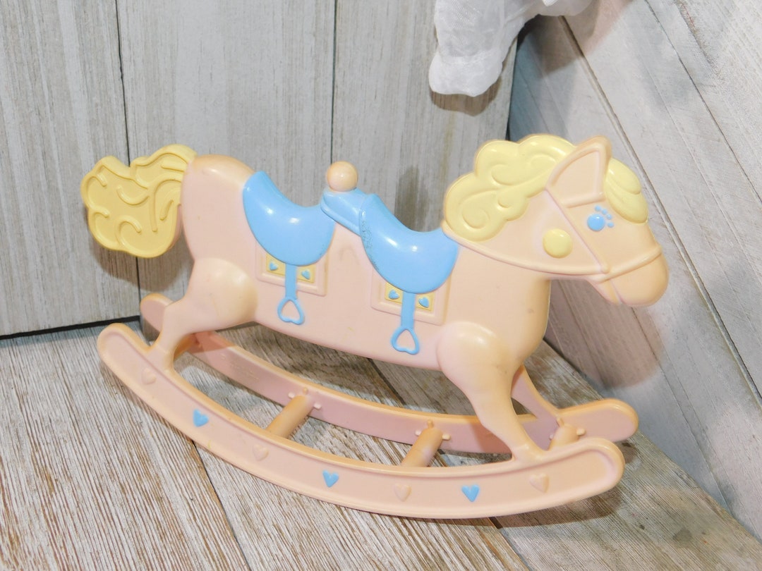 Mattel Barbie Heart Family Rocking Horse 1987, Vintage Doll Rocking ...