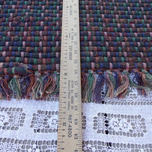 Vtg Multi Blue Color Rag Rug, Vtg Rag Rug, Cloth Rug, Vtg Home Decor ...