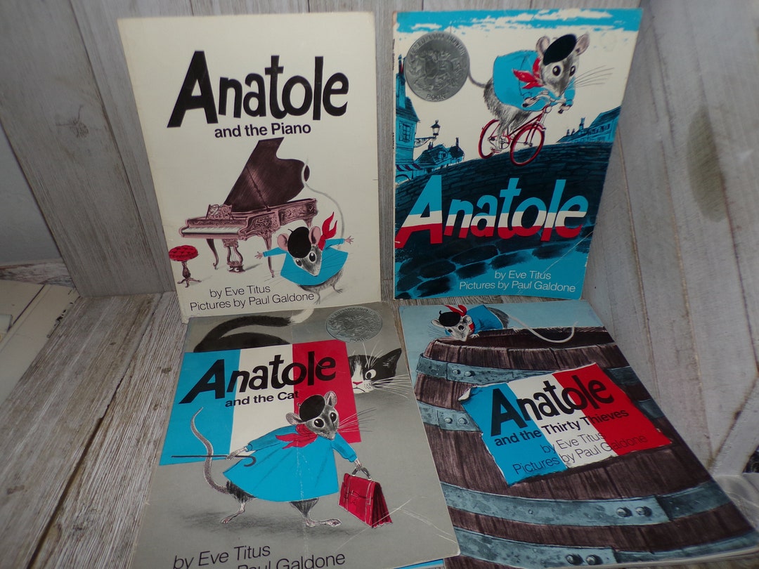 Vtg Anatole at Piano Book Anatole and the Thirty Thieves Anatole and ...