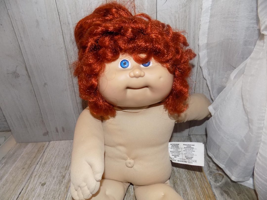 Cabbage Patch Doll, Red Hair, Ponytail, Blue Eyes, Roberts Xavier ...