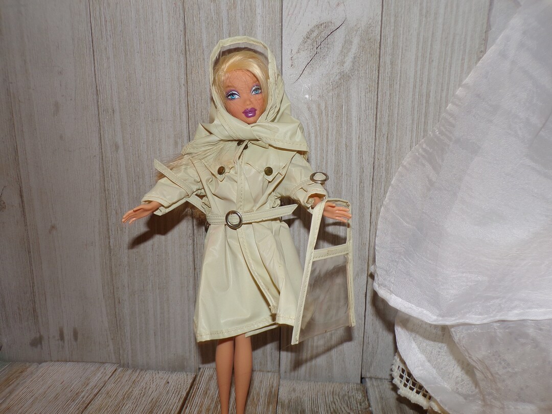 Fashion Doll Coat Set, Doll Rain Coat Set, Vintage Doll Clothes, Small ...