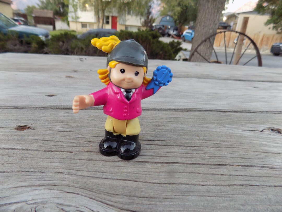 Fisher Price Little People SARAH LYNN, HORSE Pony Rider Bendable Girl ...
