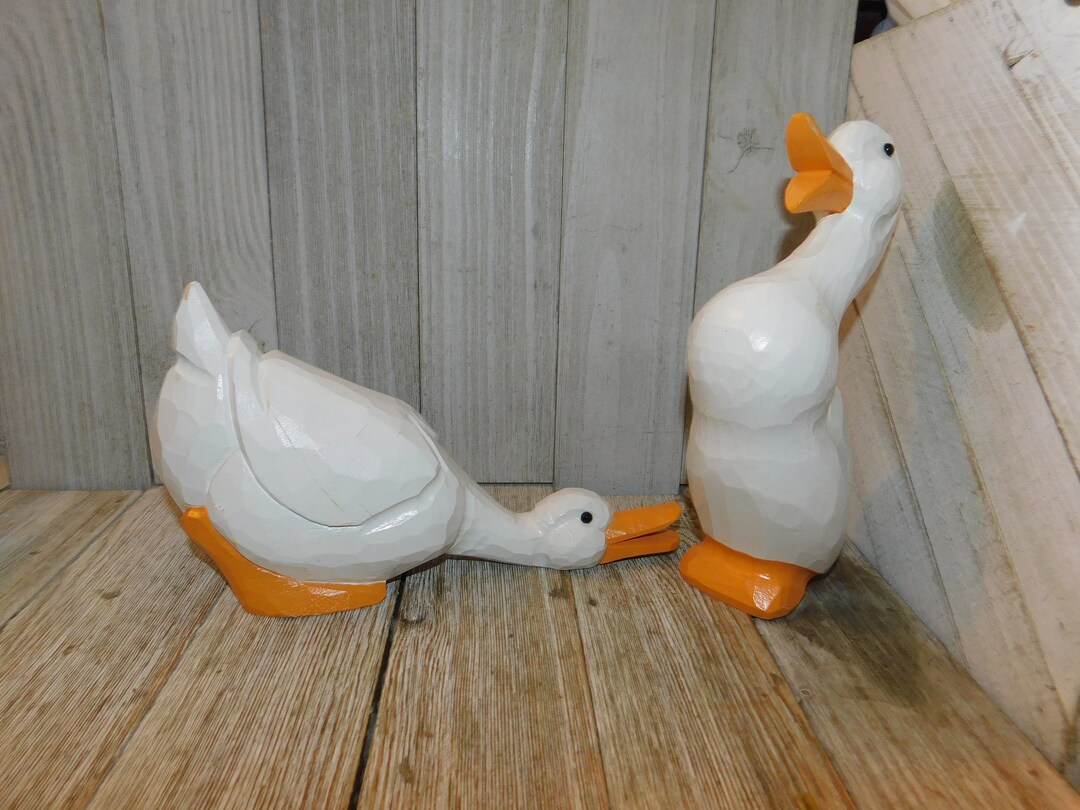 Vtg Wood Geese Pair, Birds, Country Home Decor, Farmhouse Decor ...