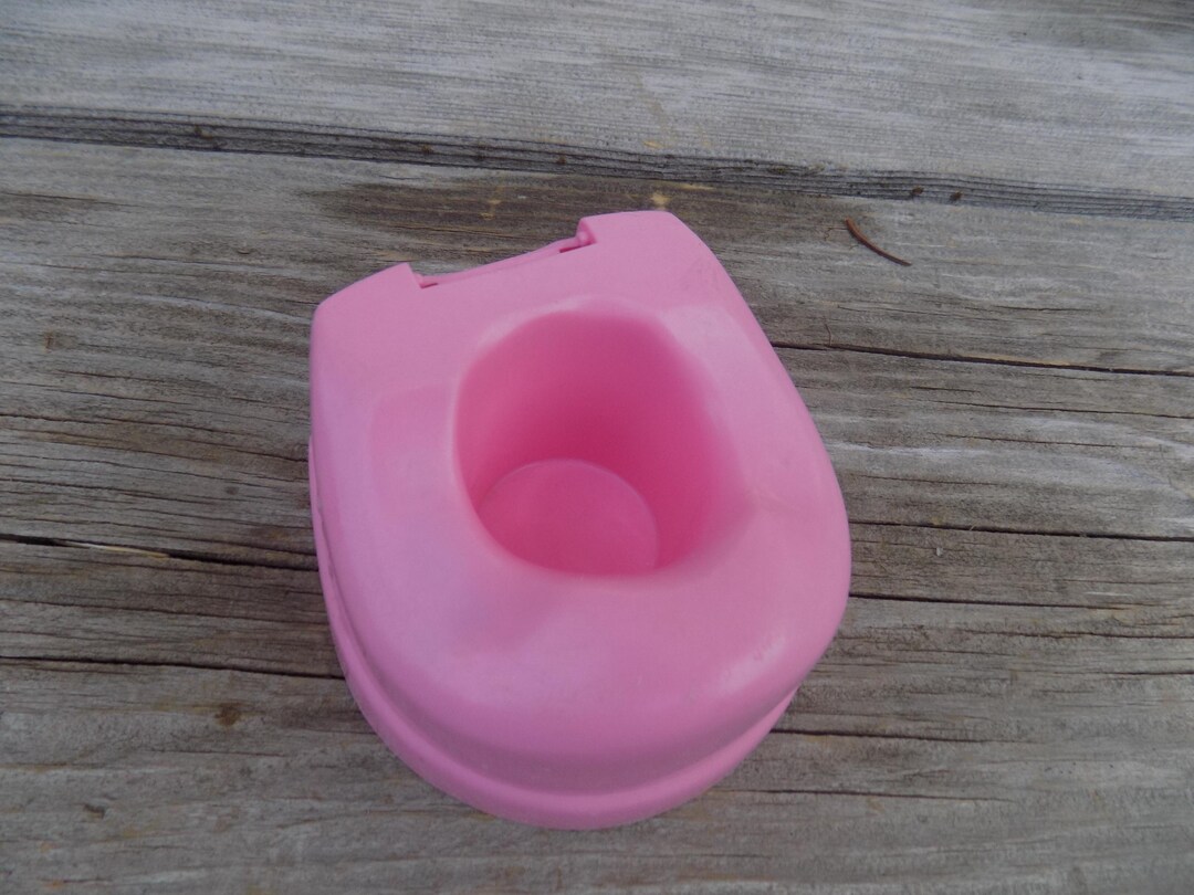Doll Small Potty Chair, Pink Potty Chair, Vintage Doll Furniture, Vtg ...
