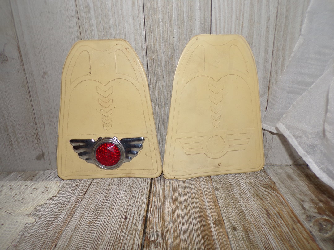 Vtg 1960’ Bicycle Mud Fender Flap With Red Reflector Jewel, Bike Accessorys, Bike Reflector ...