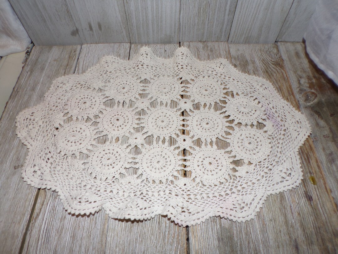 Doilies Grannycore Vint Table Mat, Vintage Table Cover, Shelf Cover ...