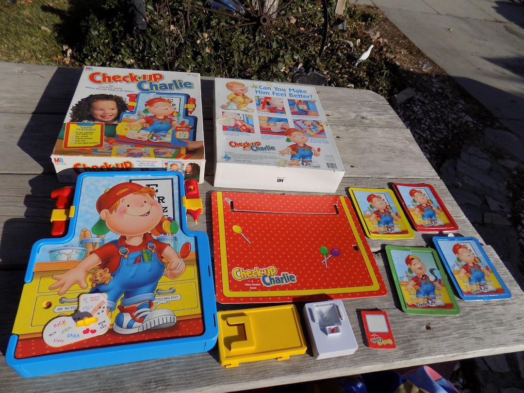 Check + up Charlie Board Game MISSING A PIECE, Children's Board Game ...