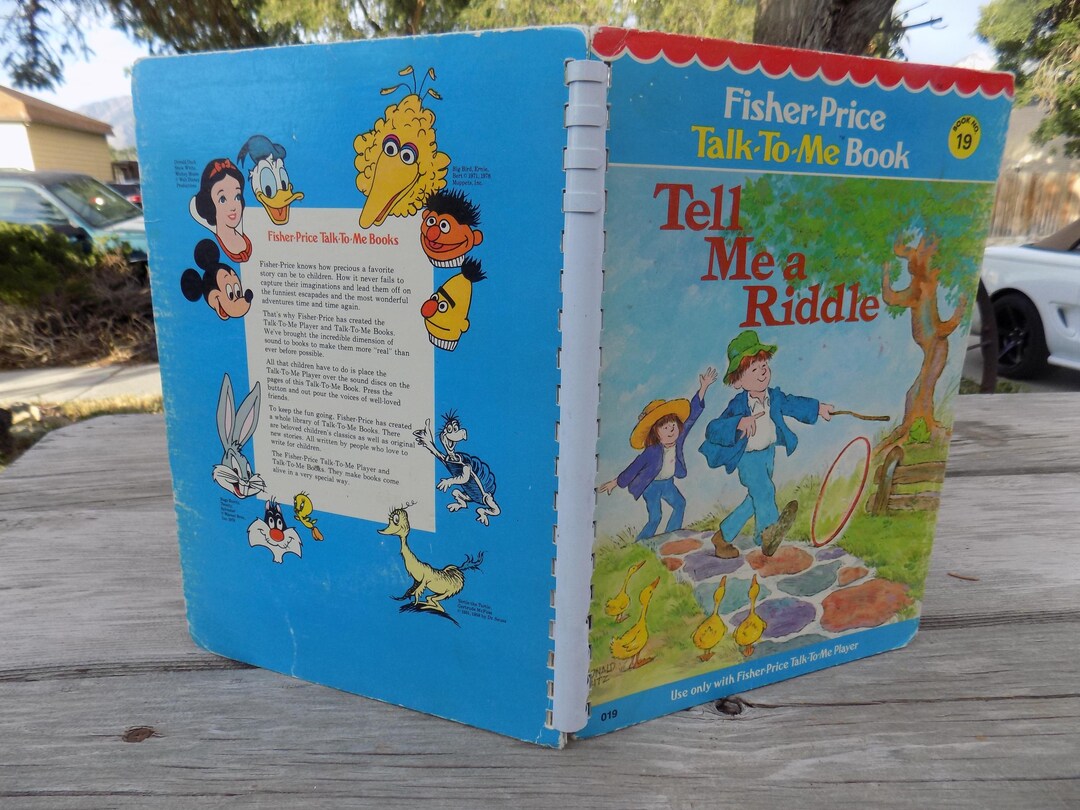 Tell Me a Riddle, Fisher Price Book, Talk to Me Book Spiral Bound ...