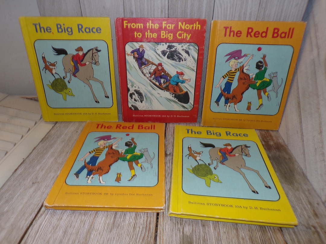 Vtg Sullivan Story Book the Red Ball the Big Race Far North to the Big ...