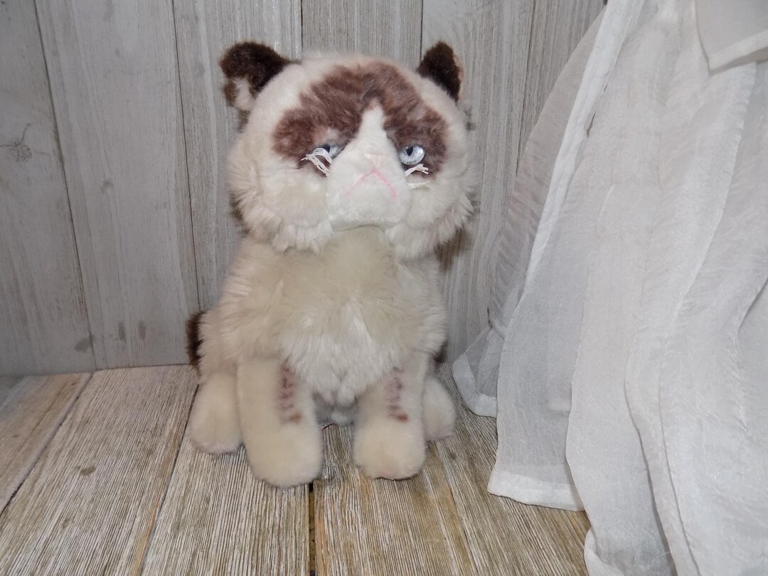Cat Siamese, Looks Grumpy, Cross Cat, Kitten Plush Vtg Plush Animal, Vtg Stuffed Animal, Vtg ...