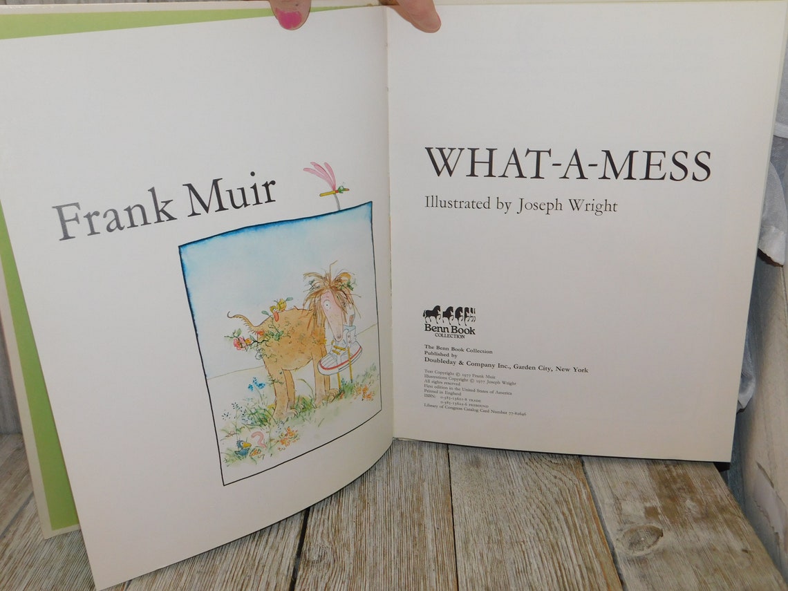 Vtg What a Mess Book by Frank Muir Illust by Joseph Wright - Etsy