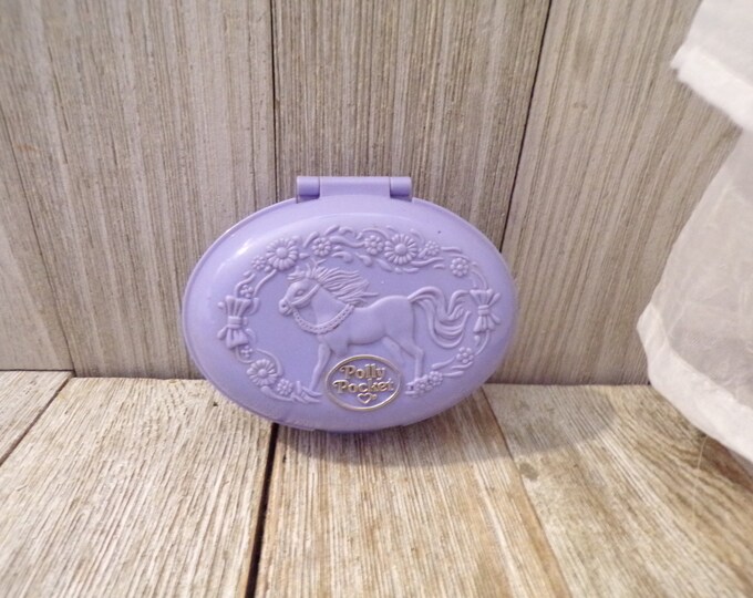 POLLY POCKET Palomino Pony Compact NO Figures 1995 Bluebird Vintage ...
