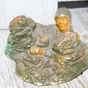 Vintage Clay Army Soldier Military Man Rocks Vtg Clay - Etsy