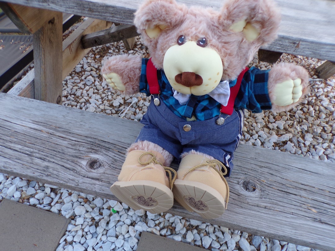 Coleco Furskins Bear Farrell Vtg Bear Cabbage Patch Roberts Xavier ...