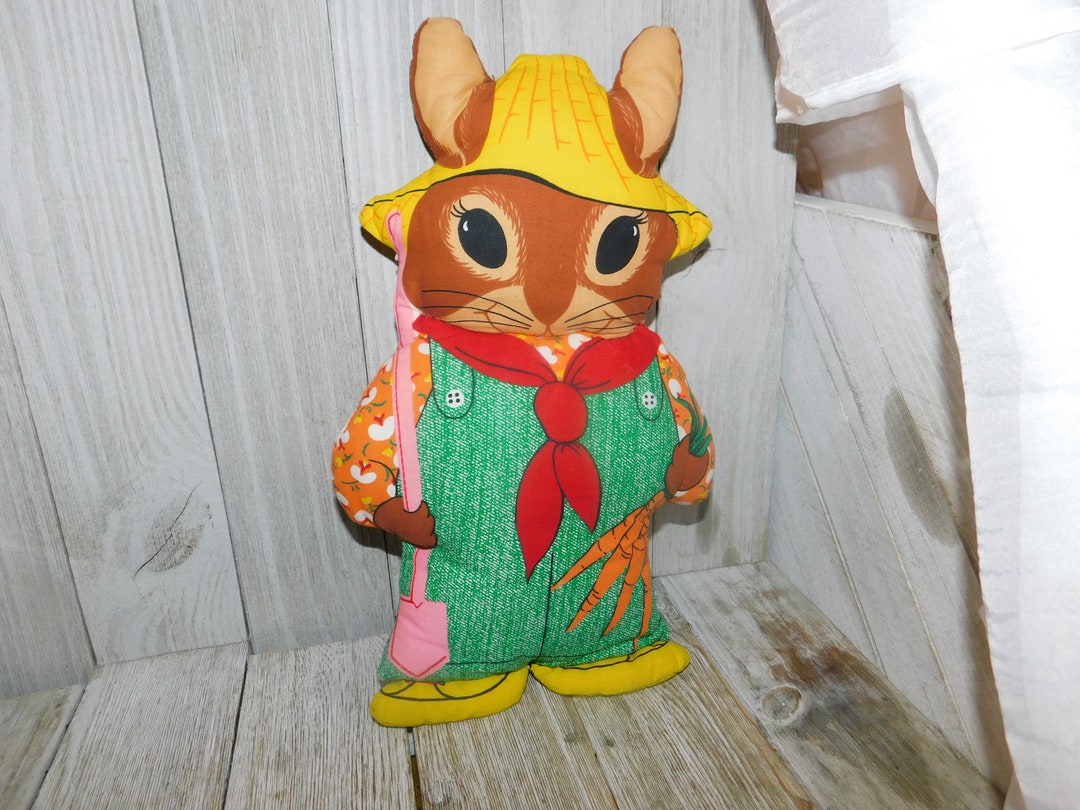 Vintage Cut N Sew Fabric Bunny Bunny Rabbit Vintage Stuffed - Etsy