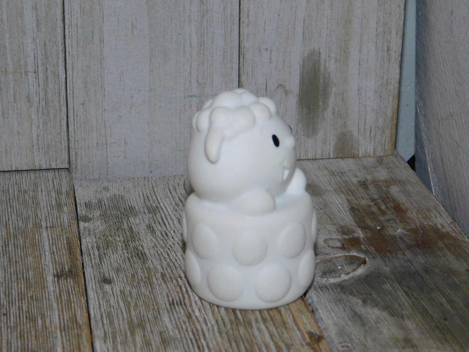 Vintage Little Rubber Toy White Sheep Farm Animal Ark - Etsy