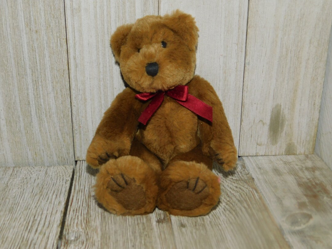 Vtg First and Main Tiny Ted Teddy Bear, Small Brown Teddy Bear, Vintage ...