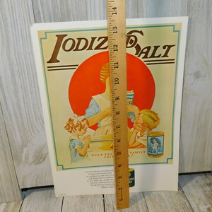 Iodized Salt Add Advertisements Reproduction, # 2 Vintage Kitchen Decor ...