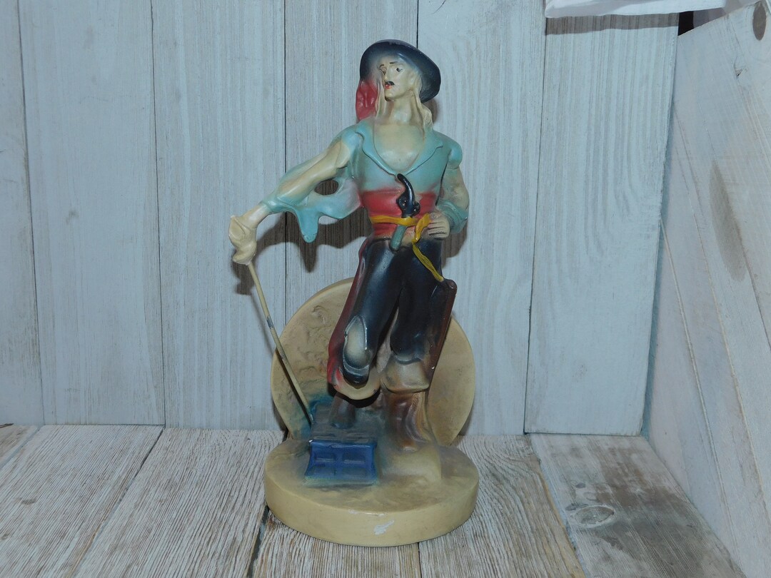 CHALKWARE PIRATE BUCCANEER Bookend Nautical Decor Office Home Pirate ...