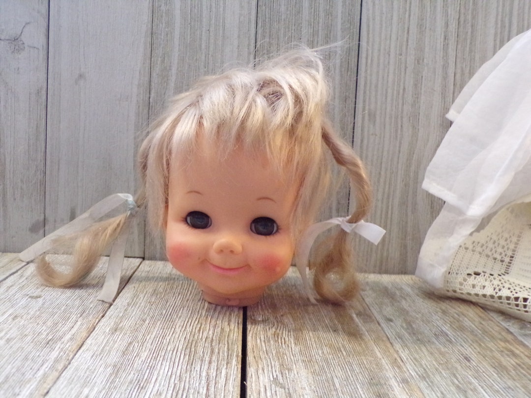 Vtg Busy Lizzy Doll Head, Ideal Doll Head, Craft Project, Scary Dolls ...