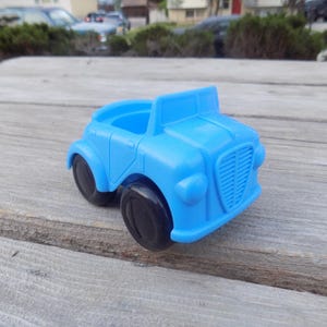 Car Toy Blue Car, Plastic Toy Car, Vintage Toys, Cake Topper, Memories ...