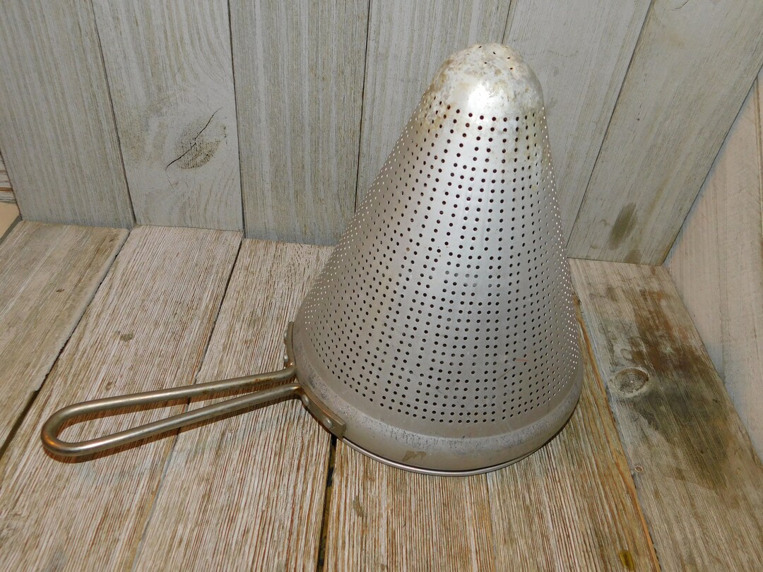 Strainer, Colander, Pureer Metal on Stand, Food Storage, Canning ...