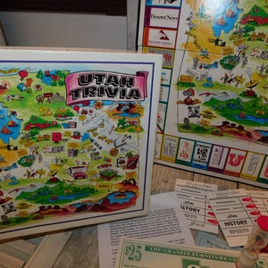 Vtg Utah Trivia Game Look Complete 1992, Board Game, Family Game Night ...