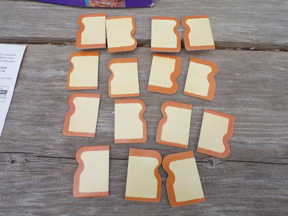 Vtg Peanut Butter and Jelly Game Parts 1990 YOU PICK LISTING Bread ...