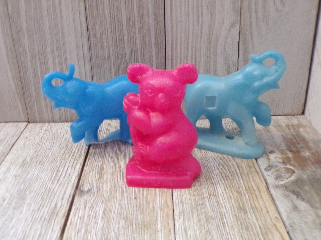 Vtg Plastic Zoo Mold Animals, Koala Bear Elephant Vintage Toys Zoo ...