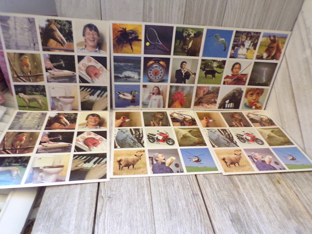 Vtg Whats That Sound Game Cards, CARDS ONLY Sold Singly, Game Parts ...