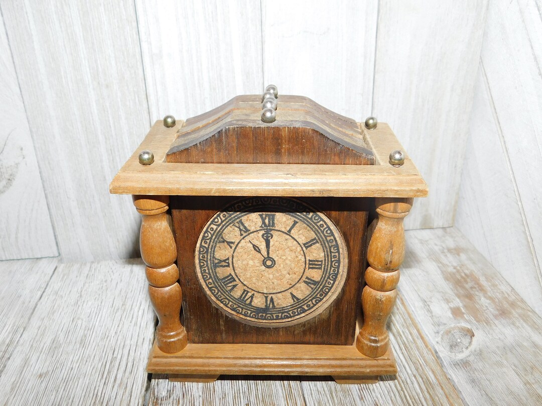 Clock Coaster, Coasters for Table, Kitschy Vintage Home Decor, Clock ...