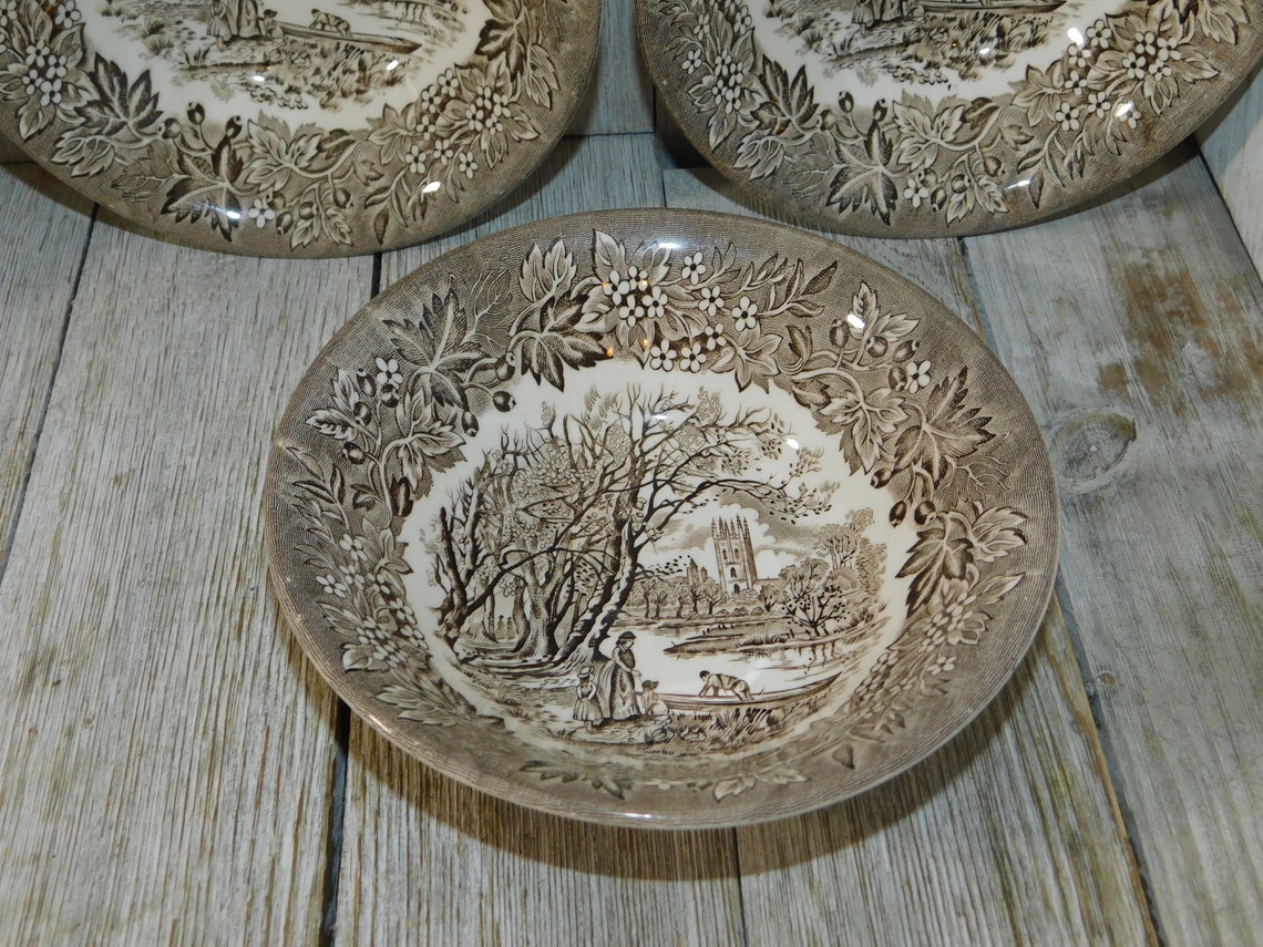 Staffordshire English Ironstone Tableware 3 Bowls Castles, Castles ...