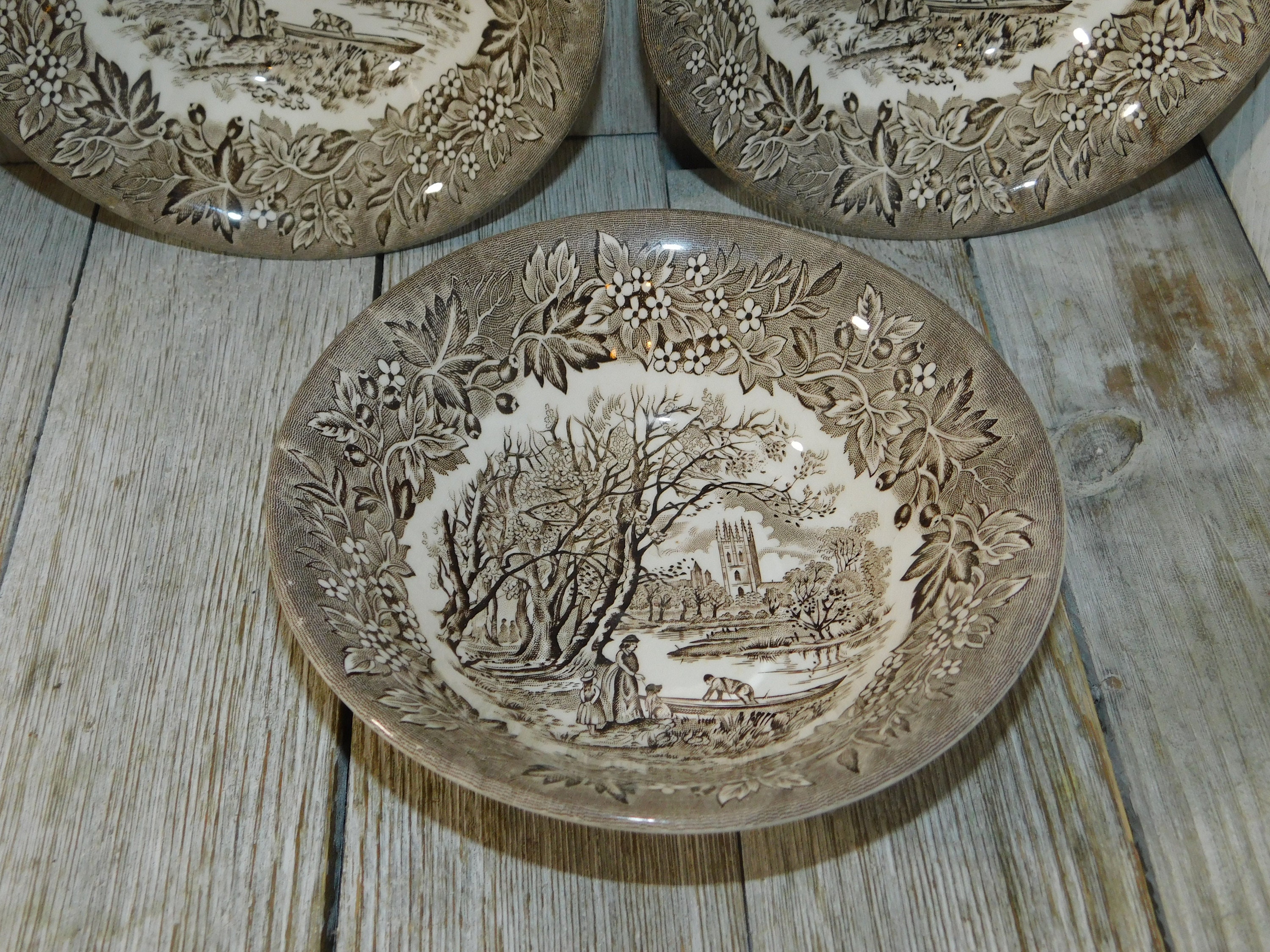 Staffordshire English Ironstone Tableware 3 Bowls Castles, Castles ...
