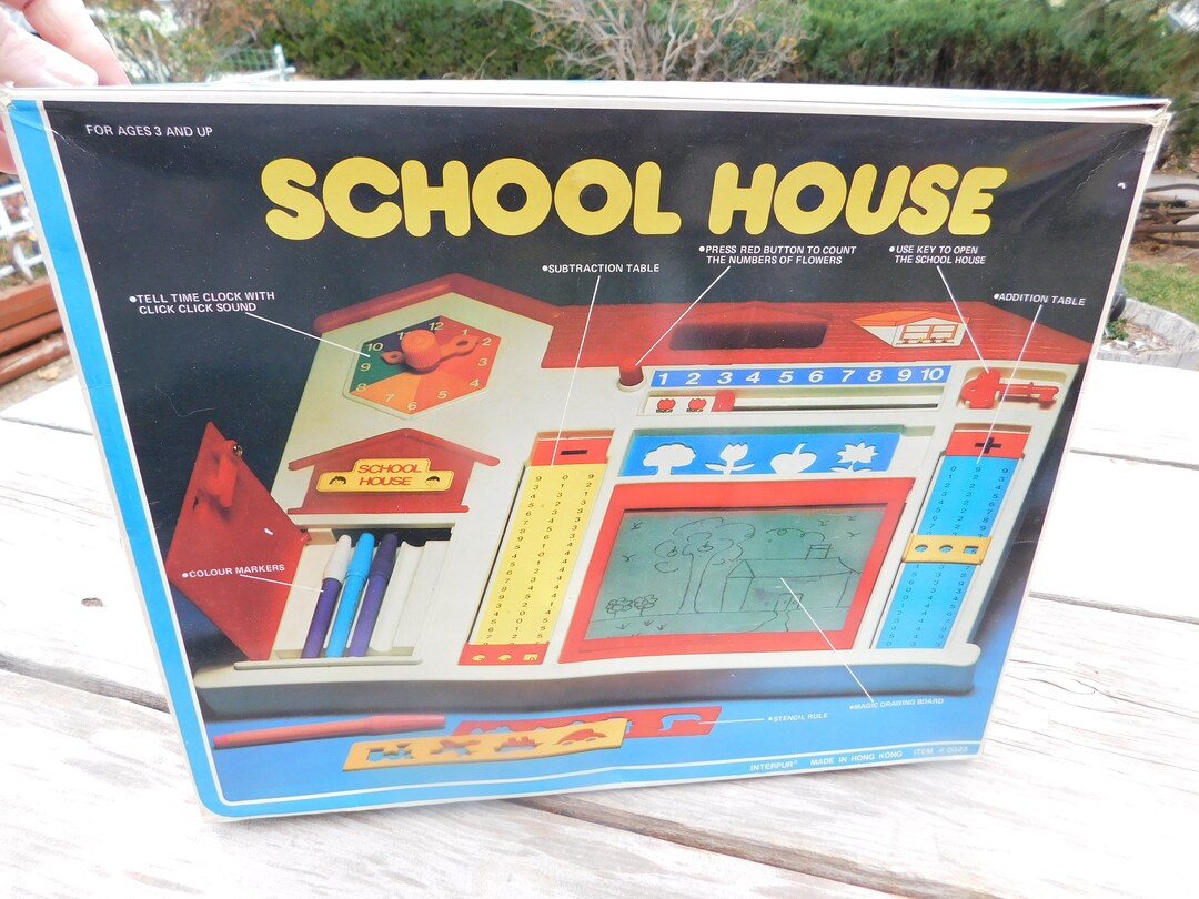 School House Learning Board, Tell Time, Subtraction, Addition, Key ...