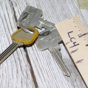 Vintage Big Keys Seton a Key Ring S Vintage Keys Crafts | Etsy