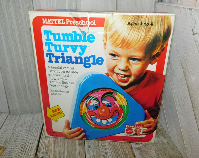 Mattel Tumble Turvy Triangle 79, New Old Stock, Mattel Preschool, Vintage Toys, Childhood ...