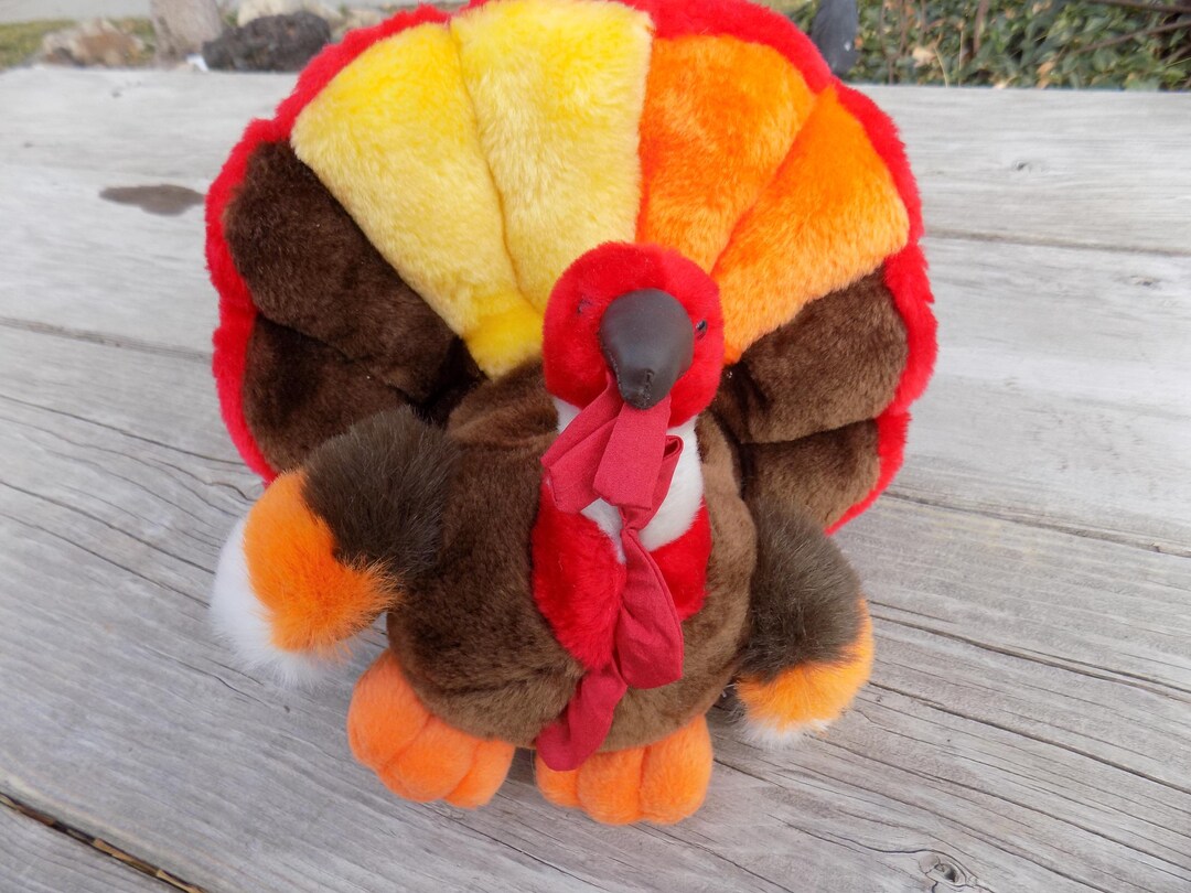 Turkey Plush Kids of America, Thanksgiving, Vintage Stuffed Animals ...