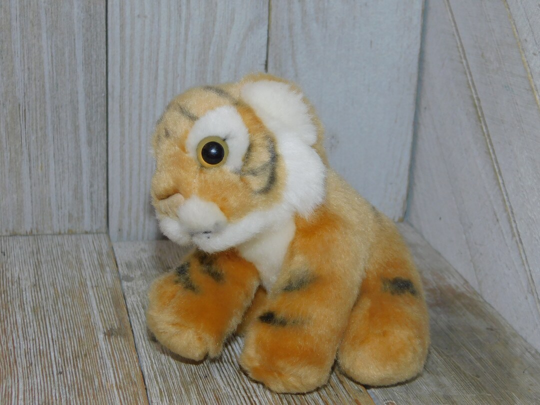 TIGER PLUSH Vtg Small Stuffed Tiger Vintage Plushie Tiger Vtg Stuffed ...