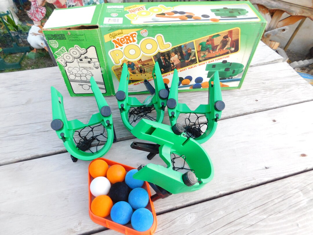 Vtg Nerf Pool GAME PIECES Basket and Ball Holder Sold Separately ...