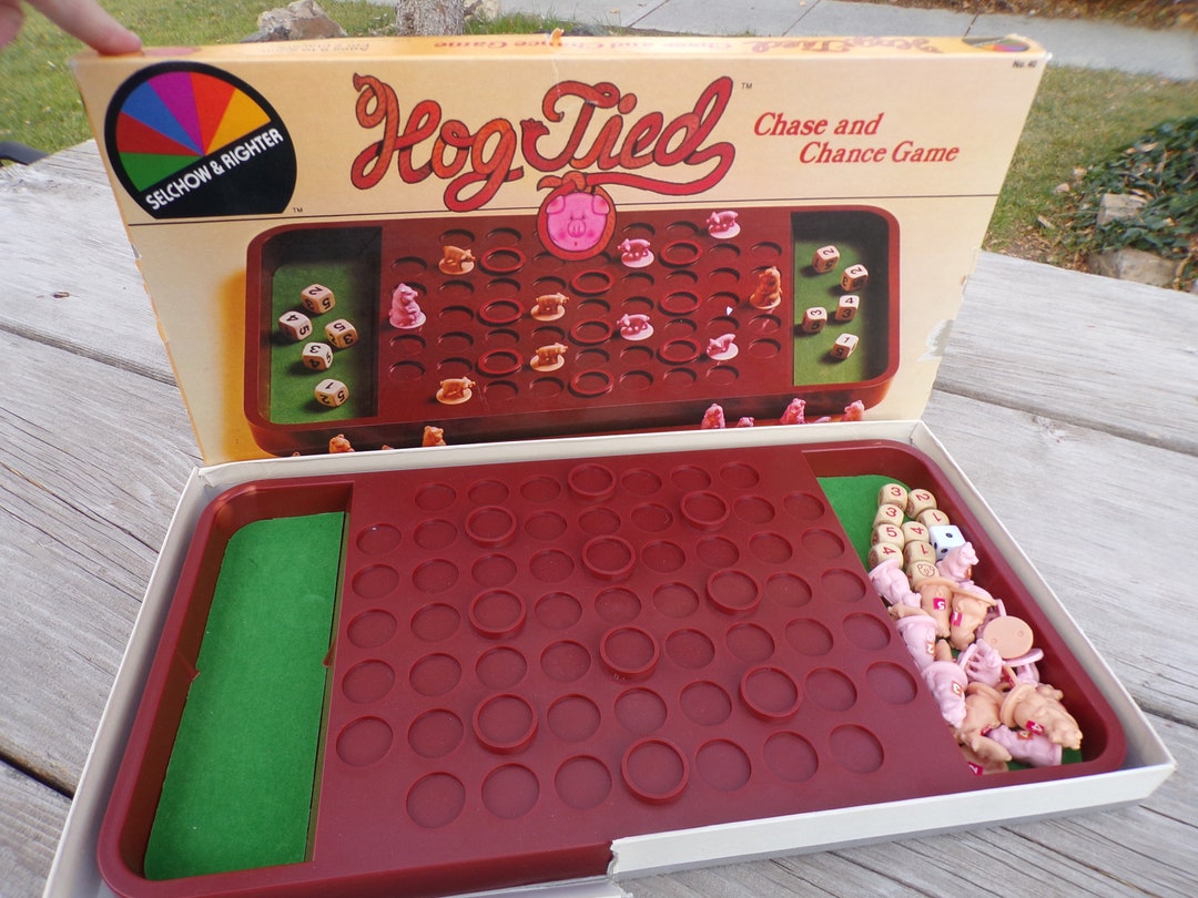 Vtg Hog Tied Chase and Chance Game Board Game 1981, Ages 8 to Adult ...