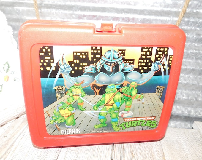 Teenage Mutant Ninja Turtles Lunch Box, Vintage Lunch Box, Vintage ...