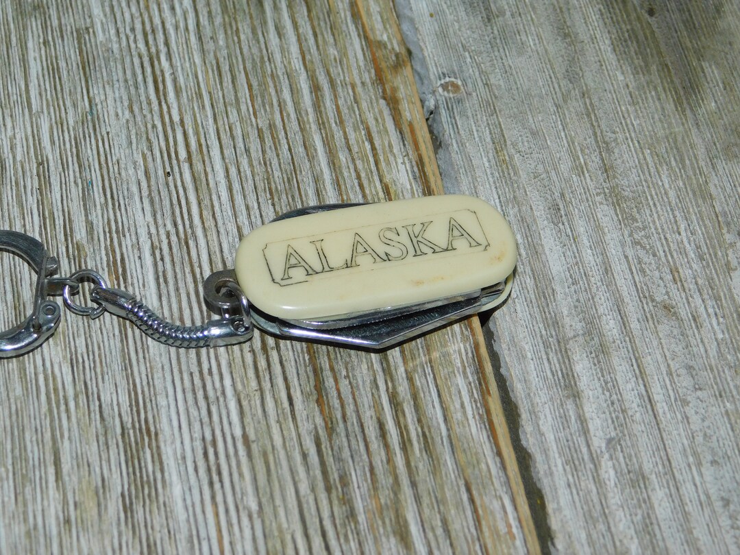 Alaska Key Chain Pocket Knife, Alaska Souvenir, Camping, Hiking, Picnic ...