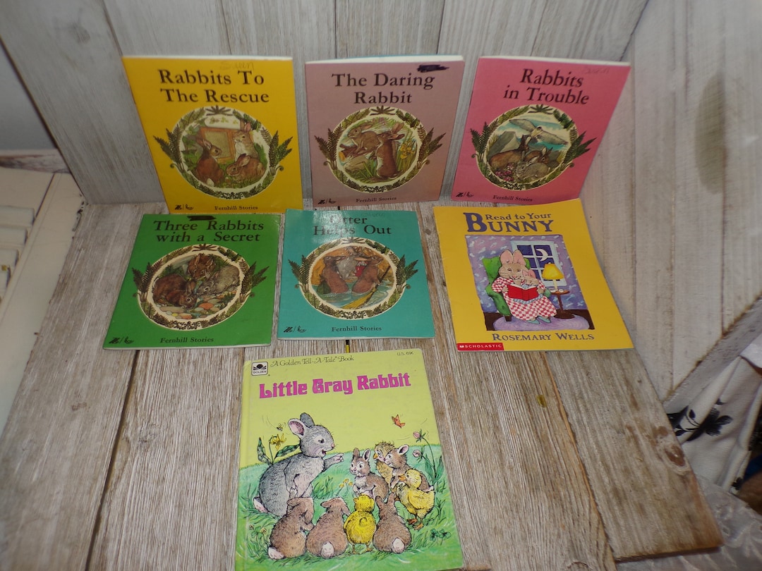 Vtg Bunny Books You Pick Rabbit to the Rescue Rabbits in Trouble the ...