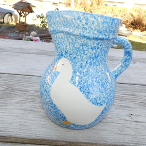Goose Splatter Pitcher, Breakfast, Goose Pitcher, Vintage Goose Kitchen ...