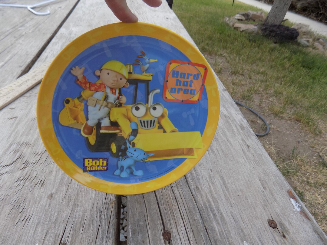 Bob the Builder Plate, Childs Plate, Plastic Plate, Memories, Gift ...
