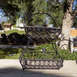 BASKET 2 TIER, Farmhouse Kitchen, Storage, Standing Basket, Fruit ...