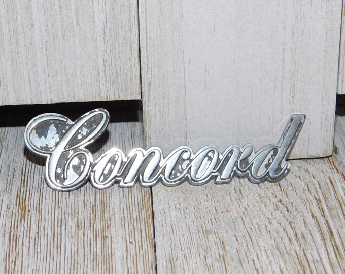 Vintage Concord Car Emblem, Concord Plastic Car Emblem, Vintage Car ...