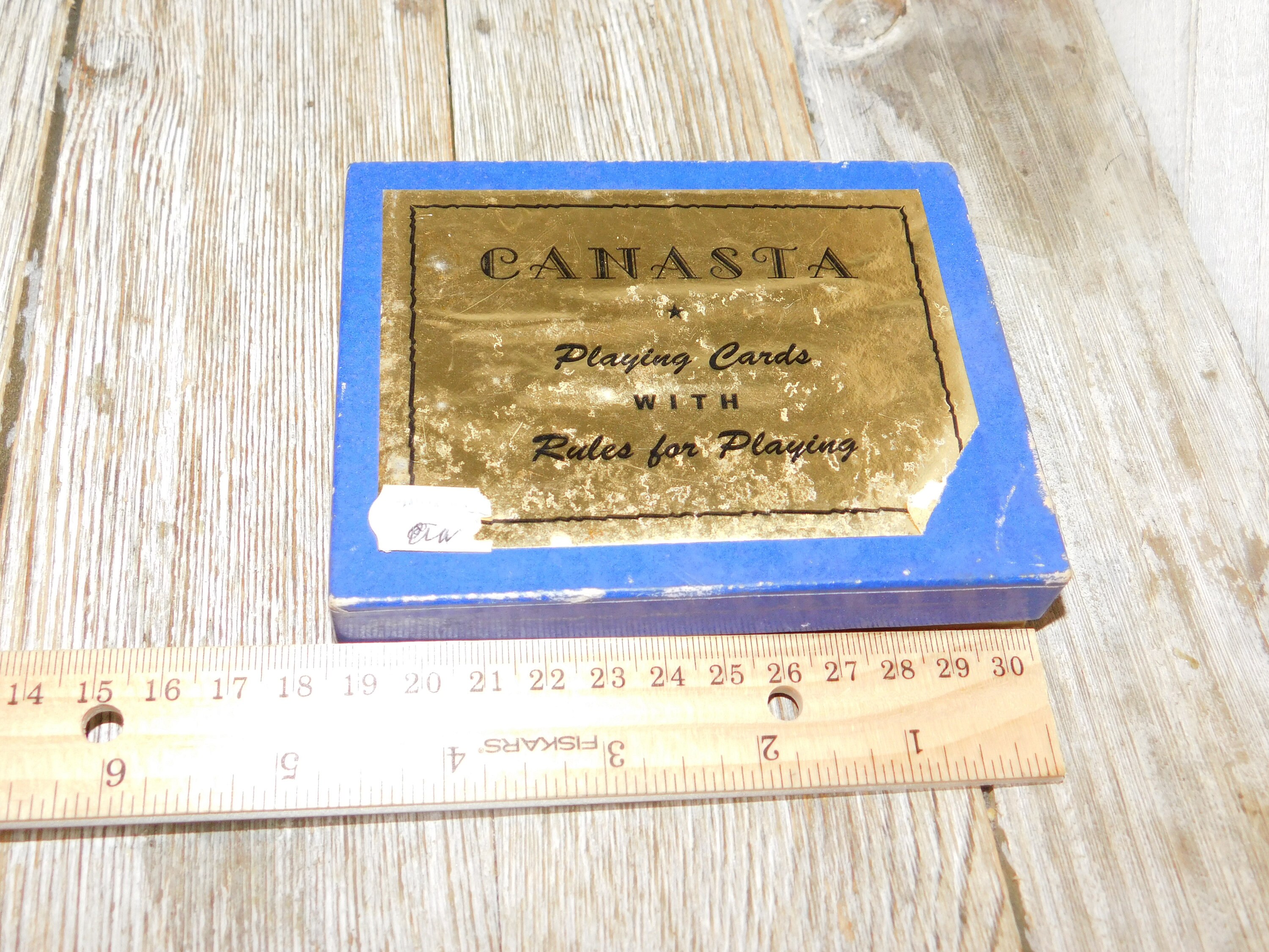 Vtg CANASTA Card Deck 108 Cards Card Deck in Divided Box - Etsy