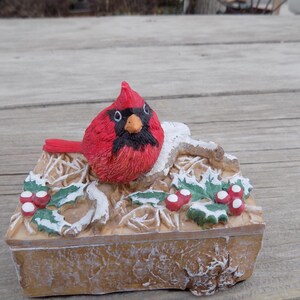 Trinket Box, Cardinal Bird Box, Red Bird Box, Winter, Memories, Gift ...